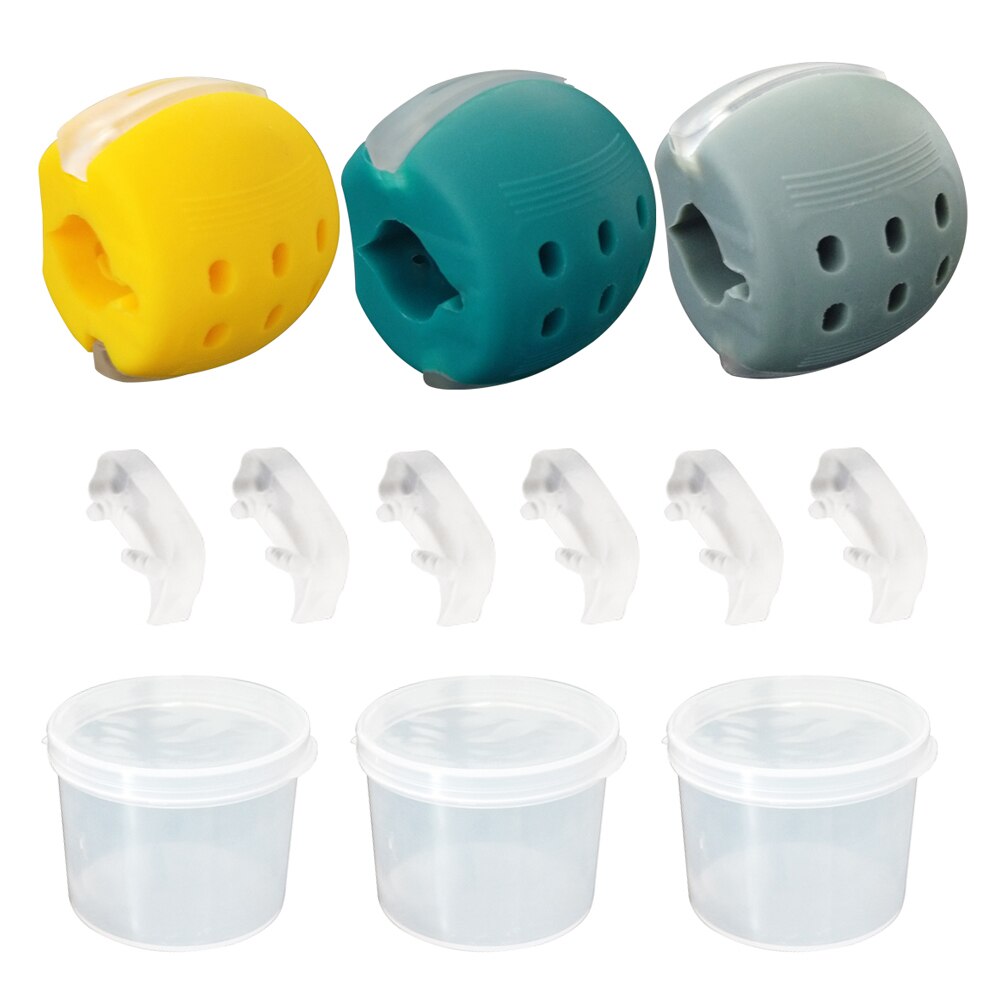 2/3Pc Jaw Line Muscle Trainin Fitness Ball Neck Fa... – Vicedeal