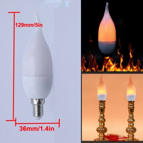 4 Modes E27/26/14/B22 LED Flame Effect Fire Light ... – Vicedeal