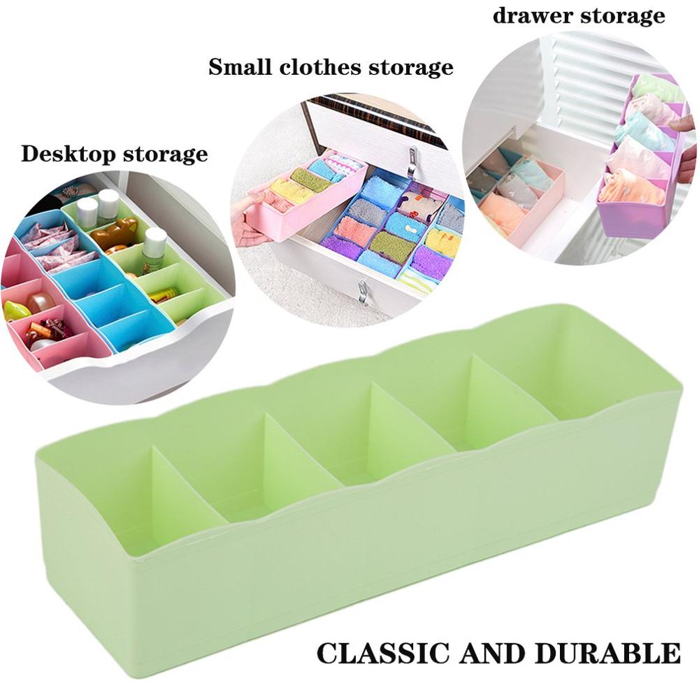 Caja Organizadora De Almacenamiento Con Cinco Comp Grandado