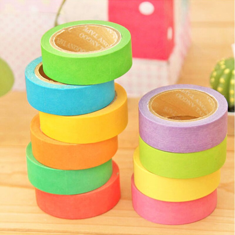 10 into a cute candy color hand torn colorful Japa... – Grandado