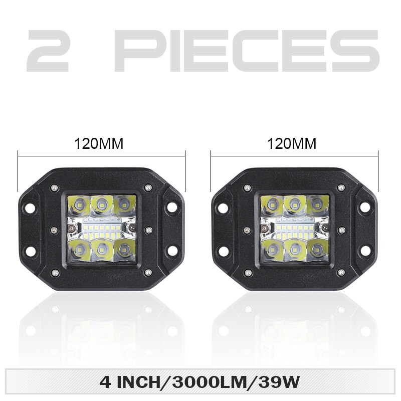 4 inch Flush Mount Led Work Light Combo Bumper Lig... – Vicedeal