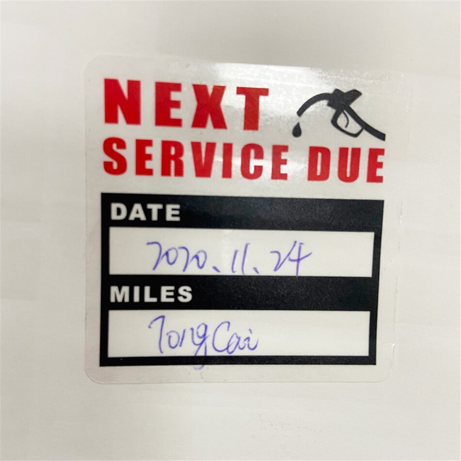 200PCS Oil Change/Service Reminder Stickers Lables... – Vicedeal