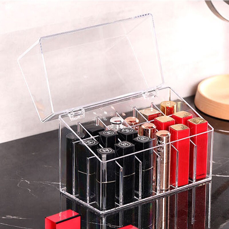 Acrylic Transparent 18 Slots Lipstick Storage Box ... – Vicedeal