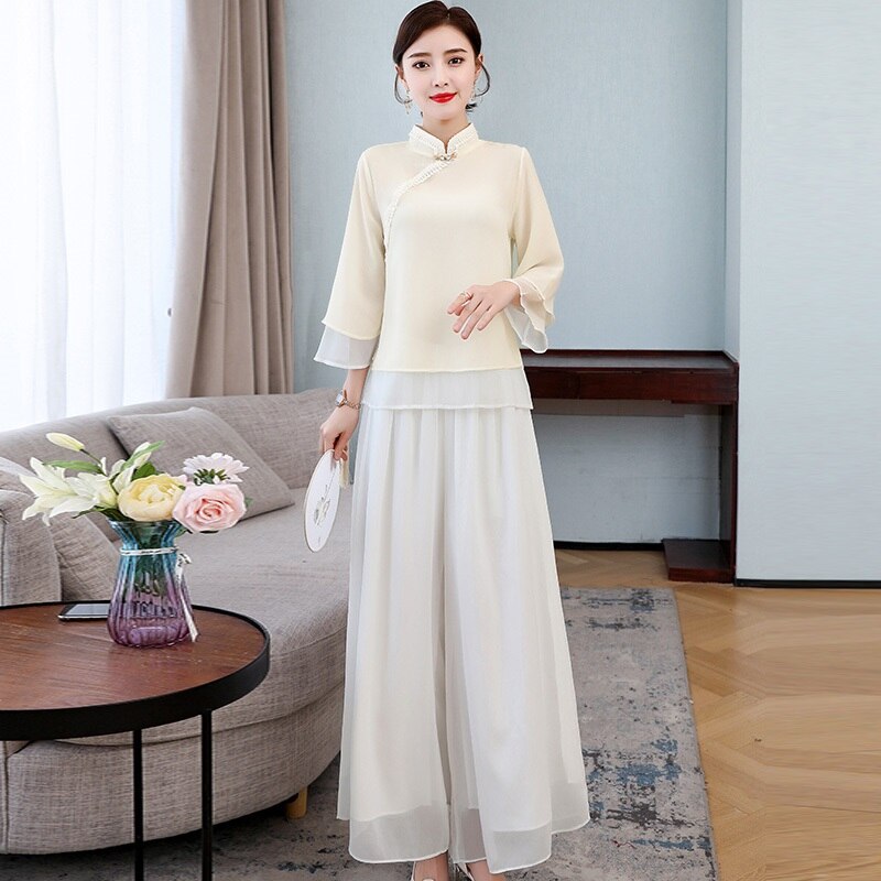 Chinese Style Clothing Women Tops Tang Costume Chi... – Grandado