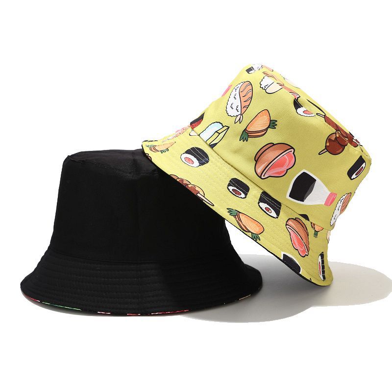 Summer Potato Chips Hamburger Printed Fisherman Ca... – Grandado