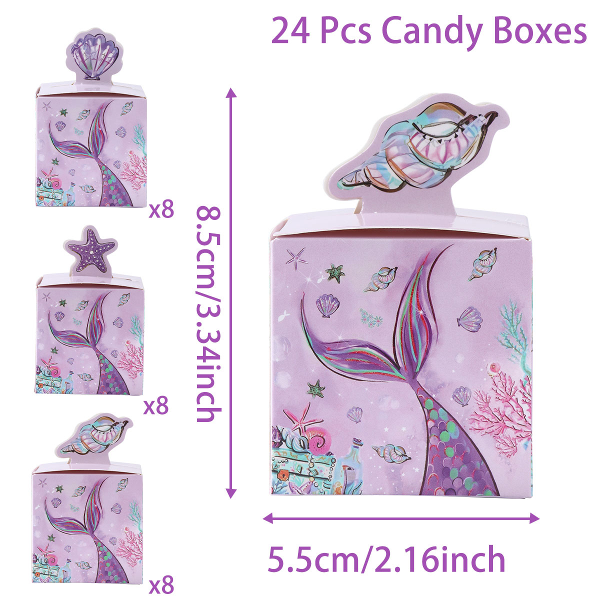 The Little Mermaid Candy Box Birthday Party Decor ... – Grandado