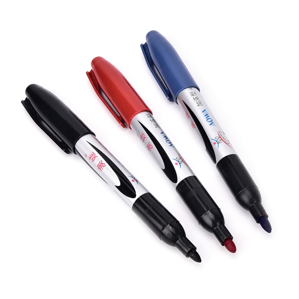 1 Pc 3 Kleuren Fineliner Pennen Enkele Kop Marker ... – Grandado