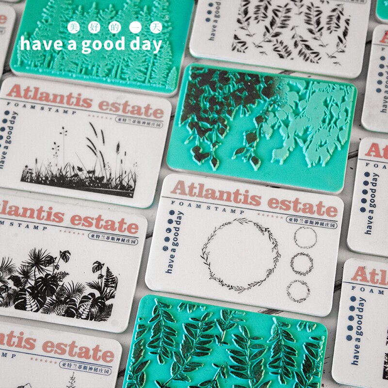 Vintage Mountains and Rivers Sponge Rubber Stamps ... – Grandado