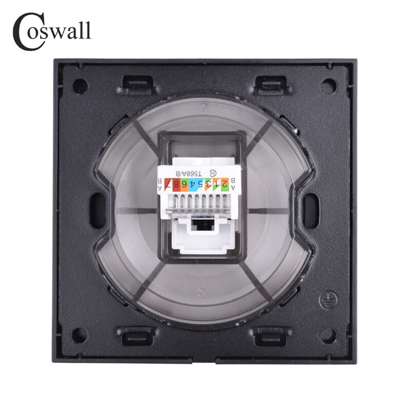 Coswall CAT5E RJ45 Internet Jack Aluminum Brushed ... – Grandado