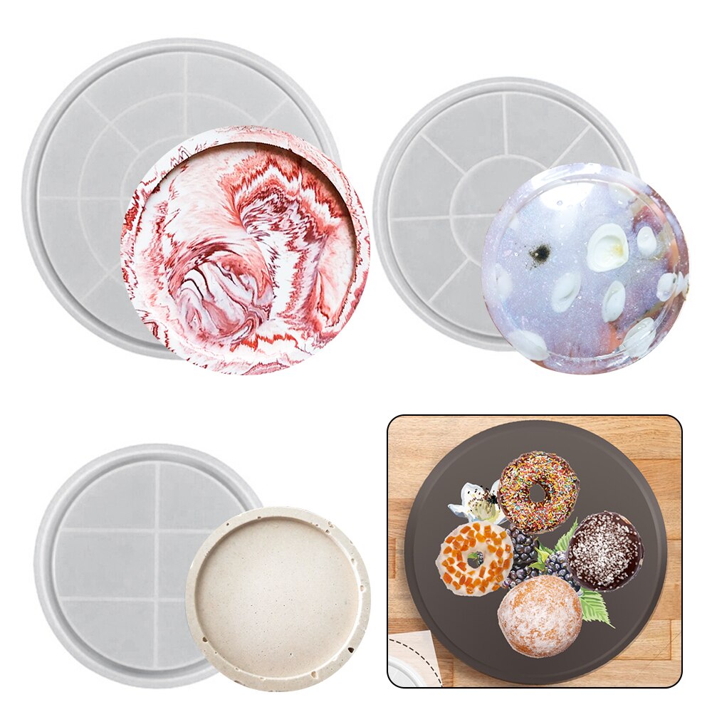 Silikon Runde Coaster Form Epoxy Oval Ablage Form ... – Grandado