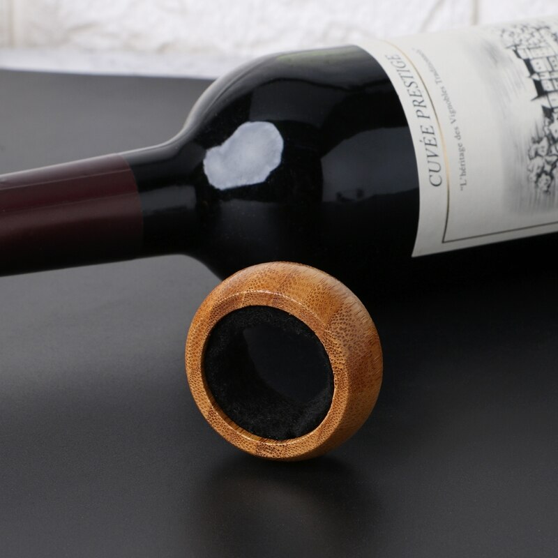Wooden Red Wine Bottle Drip Proof Stop Collar Ring... – Grandado