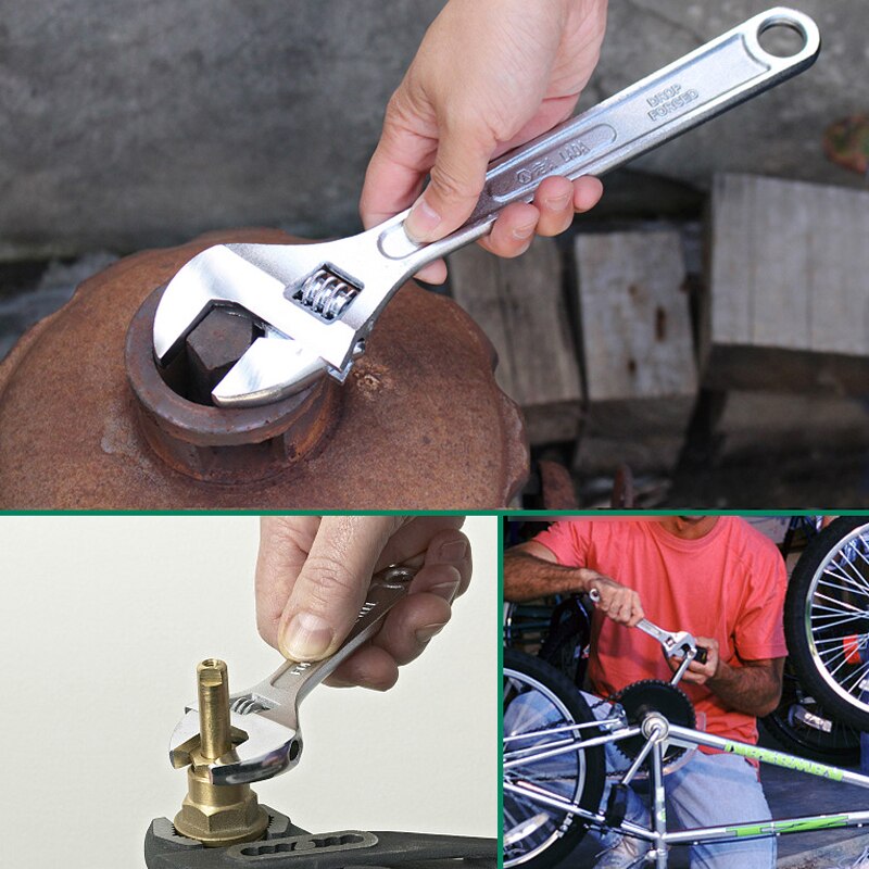 LAOA Monkey Wrench 4" 6" 8" 10" 12" Adjustable Spa... – Vicedeal