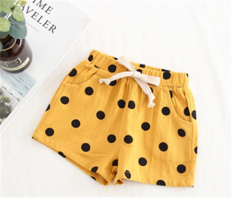 Baby Toddler Girls Casual Shorts, Polka Dots Bloom... – Grandado