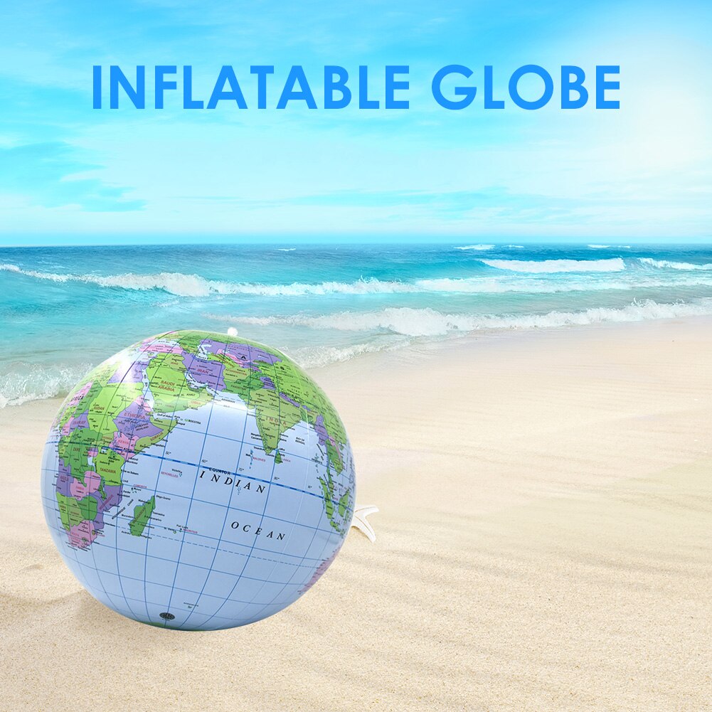 1pc 30cm Inflatable Globe World Earth Ocean Map Ba... – Grandado