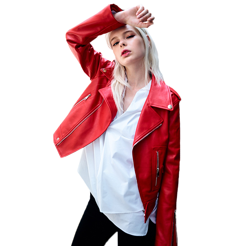 Ly Varey Lin Pu Leder Jacke Frauen Motorrad Biker ... – Vicedeal