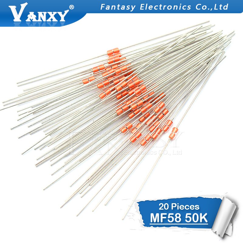 20 pcs Thermal Resistor NTC MF58 3950 B 50K ohm 5% – Grandado