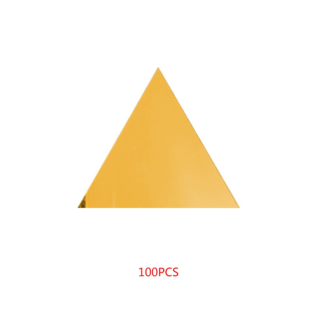 100pcs/Set Triangular Mirror Sticker 3D Acrylic Mi... – Grandado