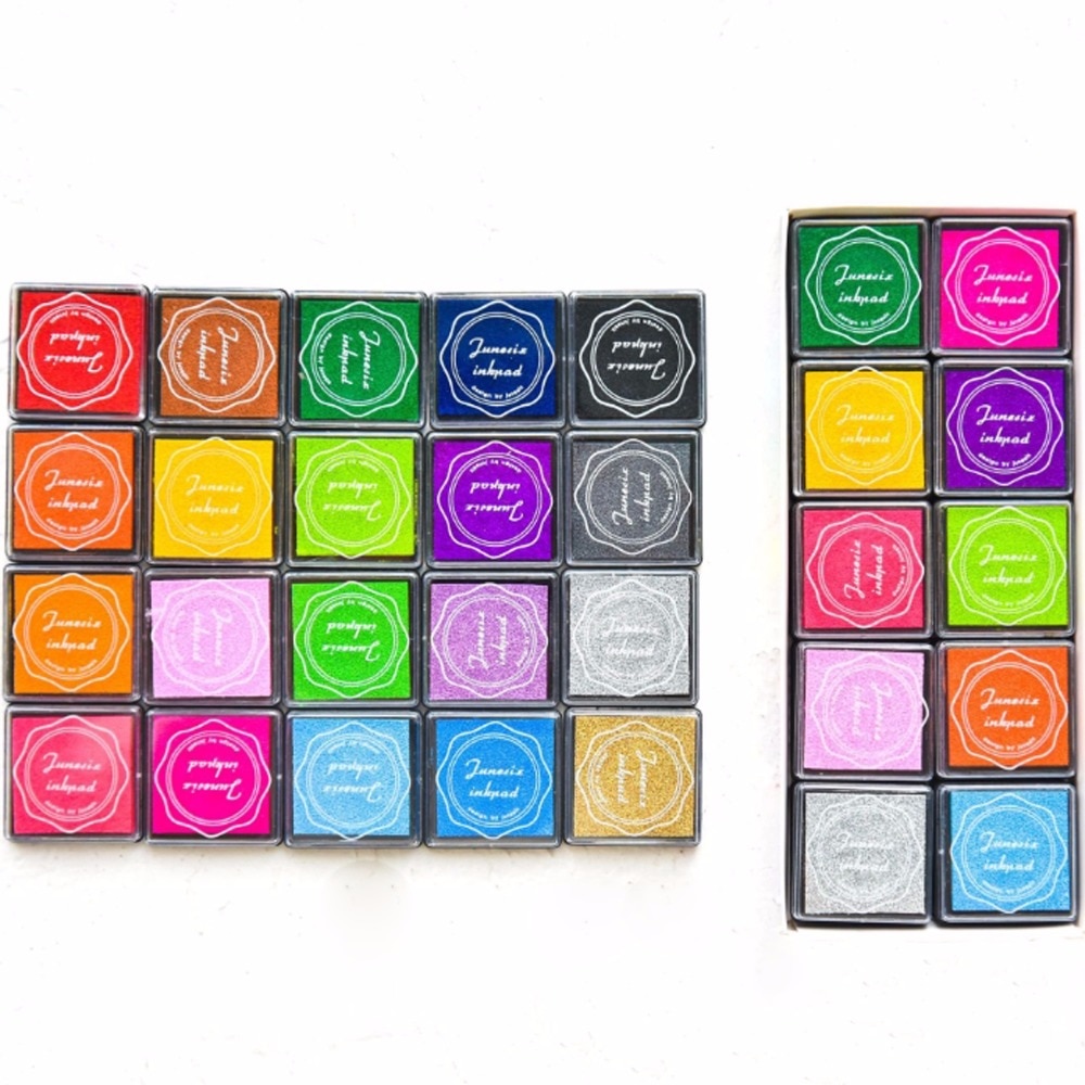 4*4cm finger painting color ink pad rubber cute ch... – Vicedeal