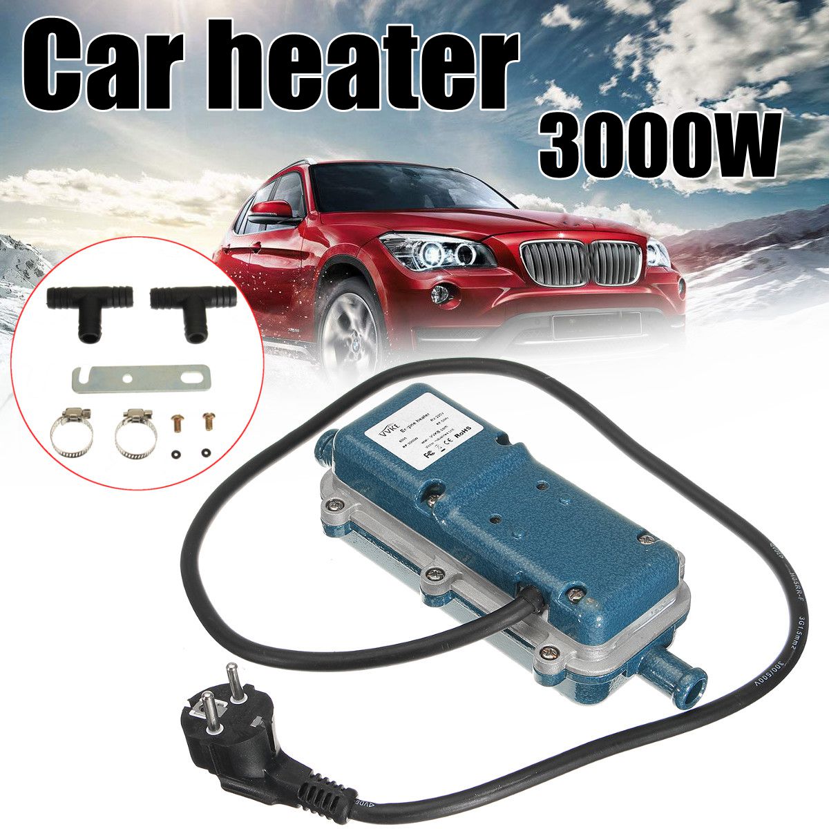 Draagbare Auto Motor Air Heater Voorverwarmer 220 ... – Grandado