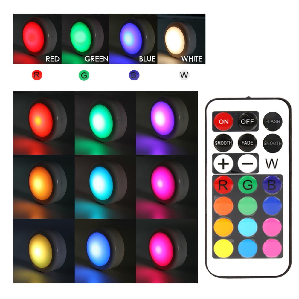 Led under skab lys rgb 12 farver touch dæmpbar nat... – Grandado