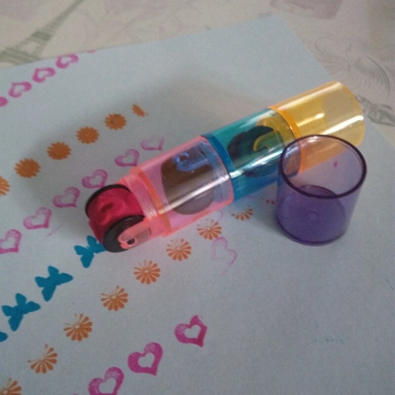 6 Pcs 2 Set Combination Stamps Pen Set Cycle Rolle... – Grandado