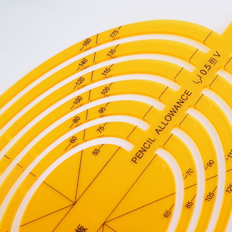 K Resin Ellipses Drafting Templates Large Isometri... – Vicedeal