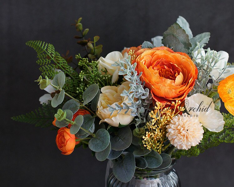 PEORCHID Pretty Flower Brides Bouquet Beautiful Ar... – Vicedeal