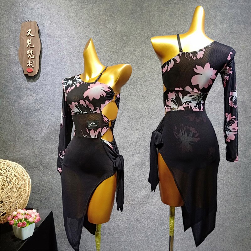 Latin Dance Kleding Vrouwelijke Volwassen Zomer Ge... – Vicedeal