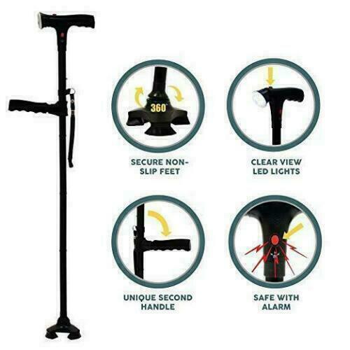 T-handle walking stick telescopic baton Hiking tre... – Grandado
