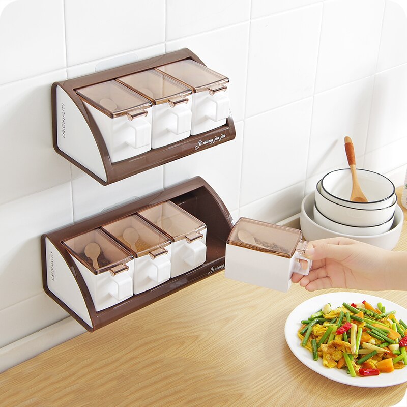 Spice Jar Seasoning Box 3/4Pcs Set Kitchen Spice S... – Vicedeal