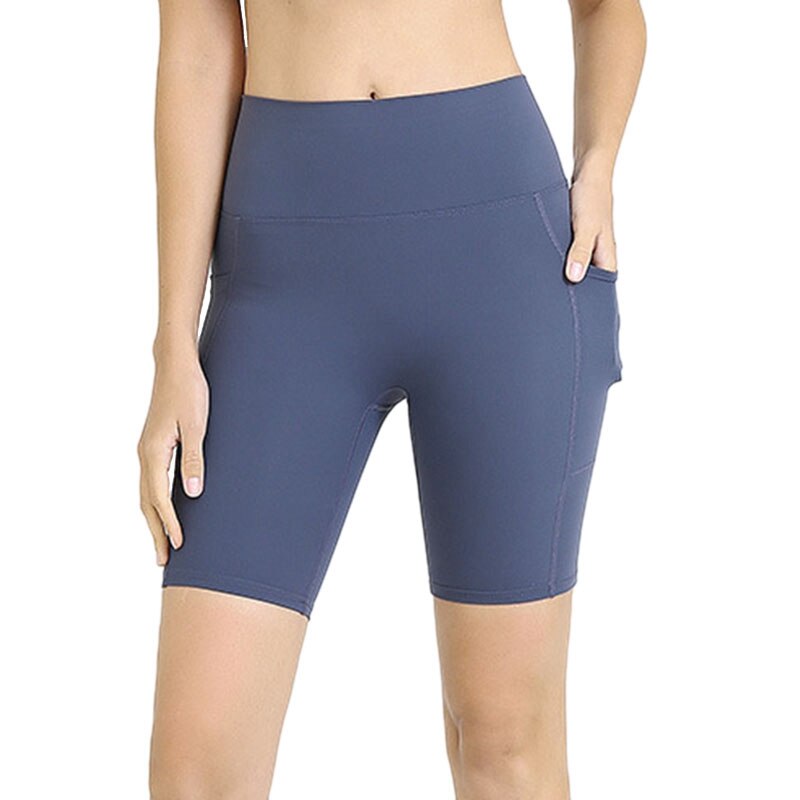 Summer Ladies Yoga Shorts Double Side Pockets Spor... – Vicedeal