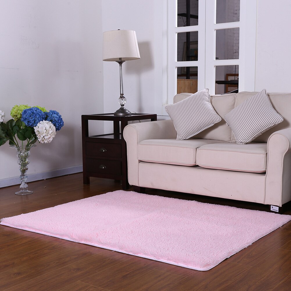 Super Soft Silk Wool Rug Mat Indoor Modern Shag Ar... – Grandado