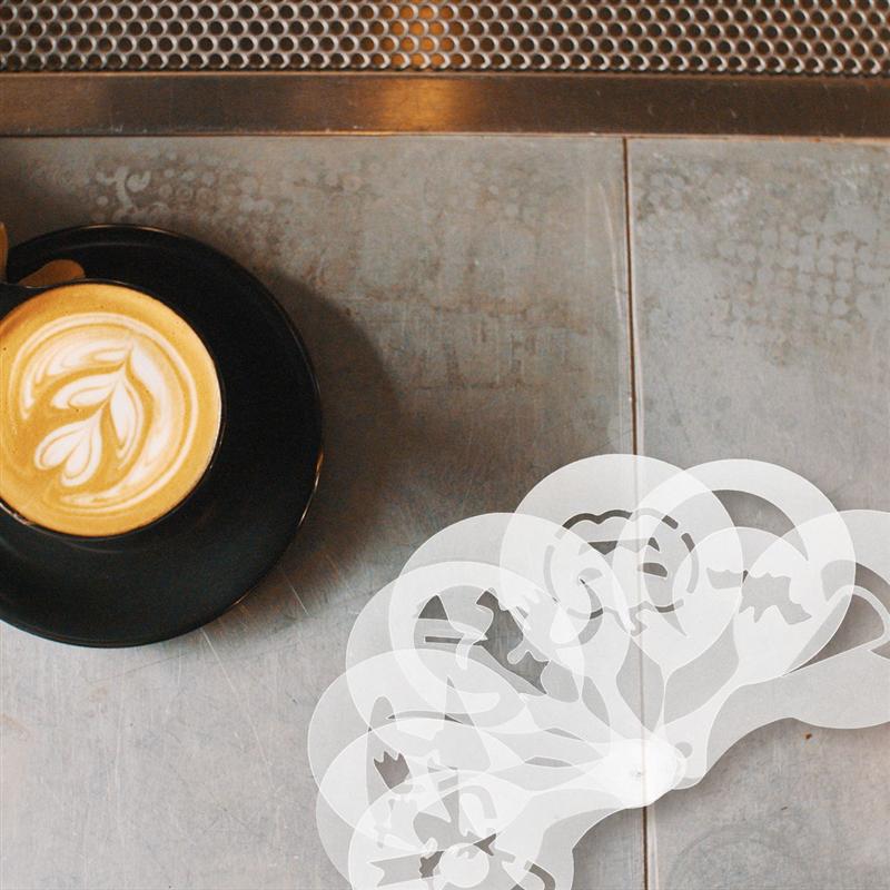 32 stk cappuccino kaffe sjablonger kaffe dekorere ... – Grandado