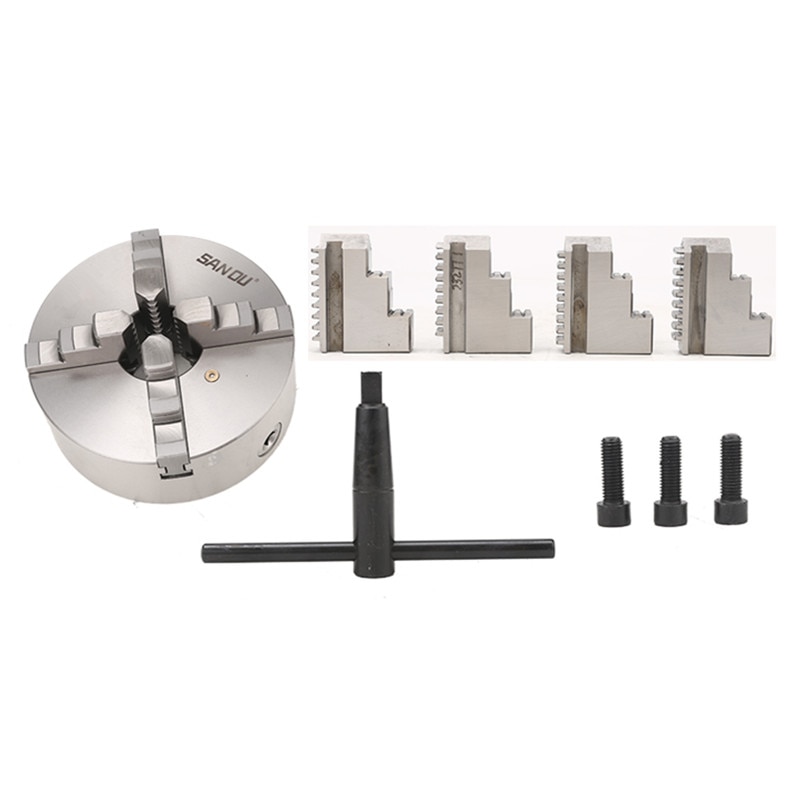 SANOU 4 jaw lathe chuck 5'' inch 125mm self-center... – Grandado