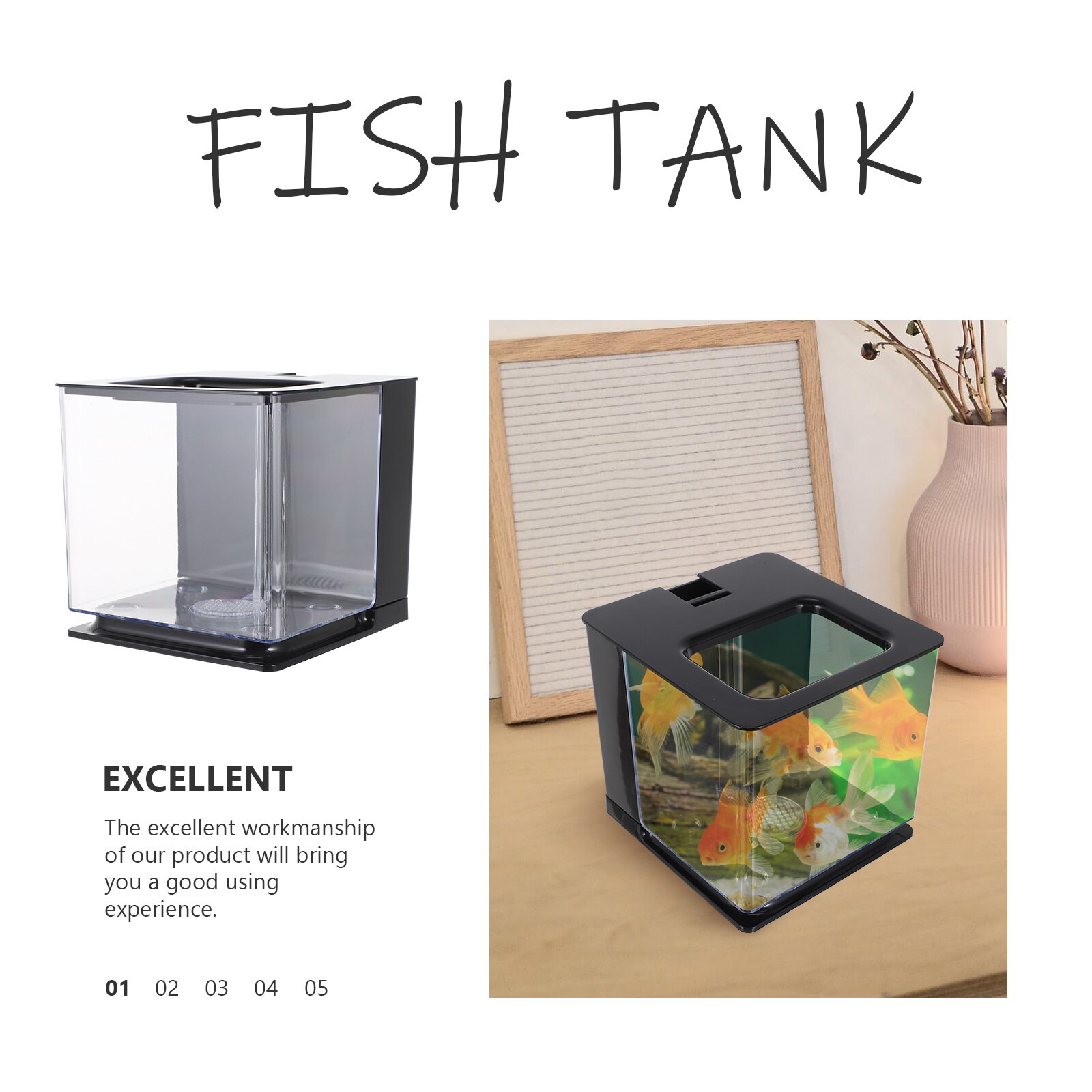 Household Small Fish Tank Labor-Saving Automatic F... – Grandado