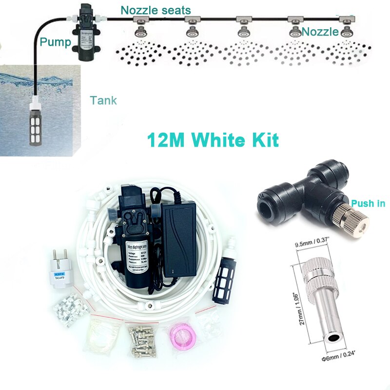 HEMAN Fog Mist System Garden Water Mist Spray Mist... – Vicedeal