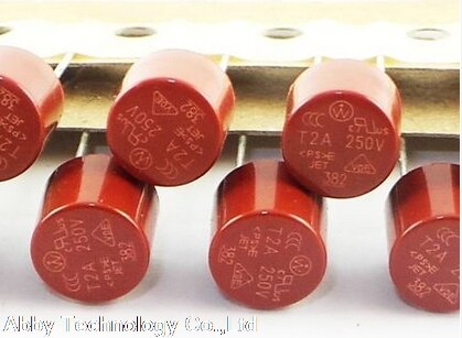 20Pcs Newly Import T2A 2A 250V Cylindrical Fuse Fo... – Grandado