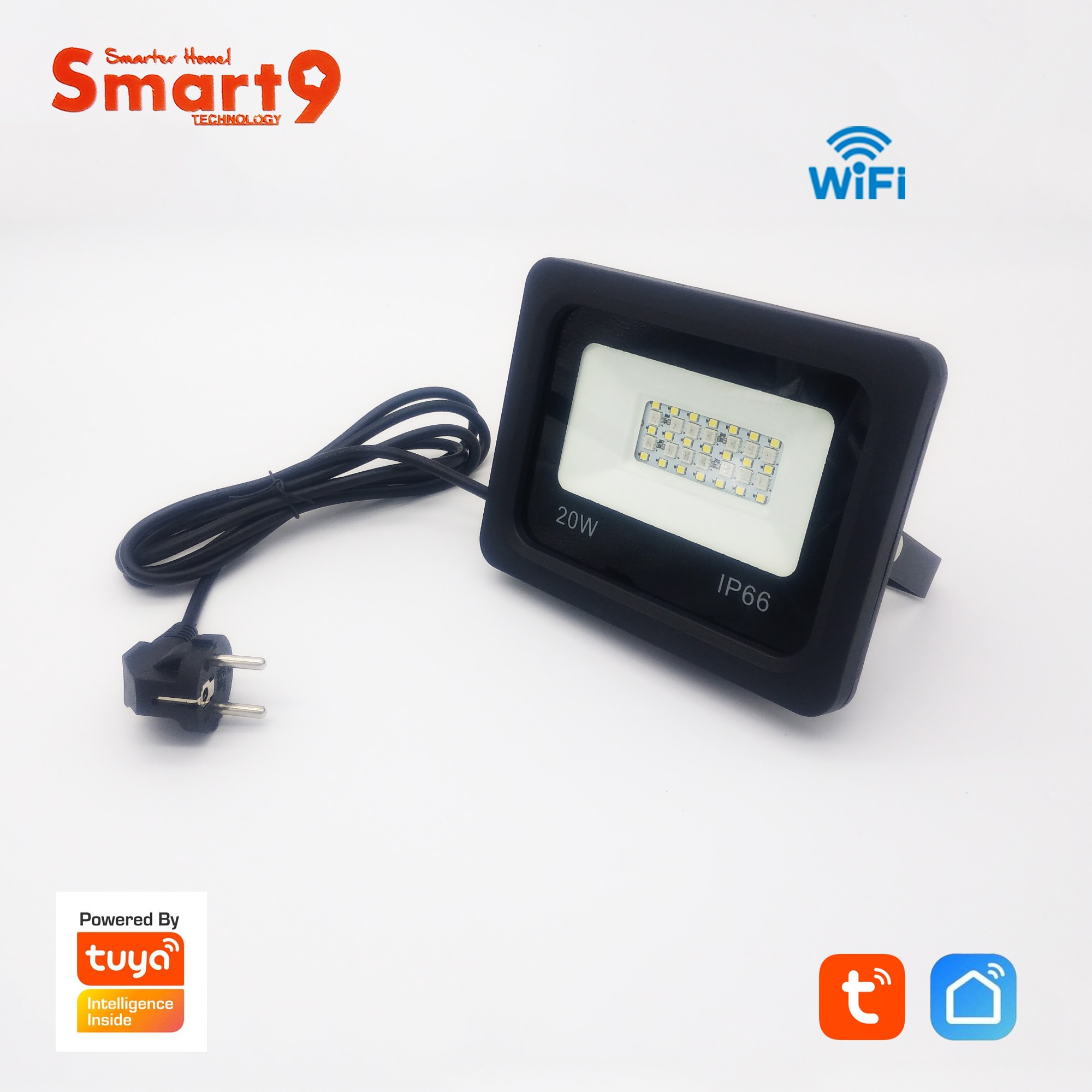 Smart 9 wifi flood light som fungerar med smart li... – Vicedeal