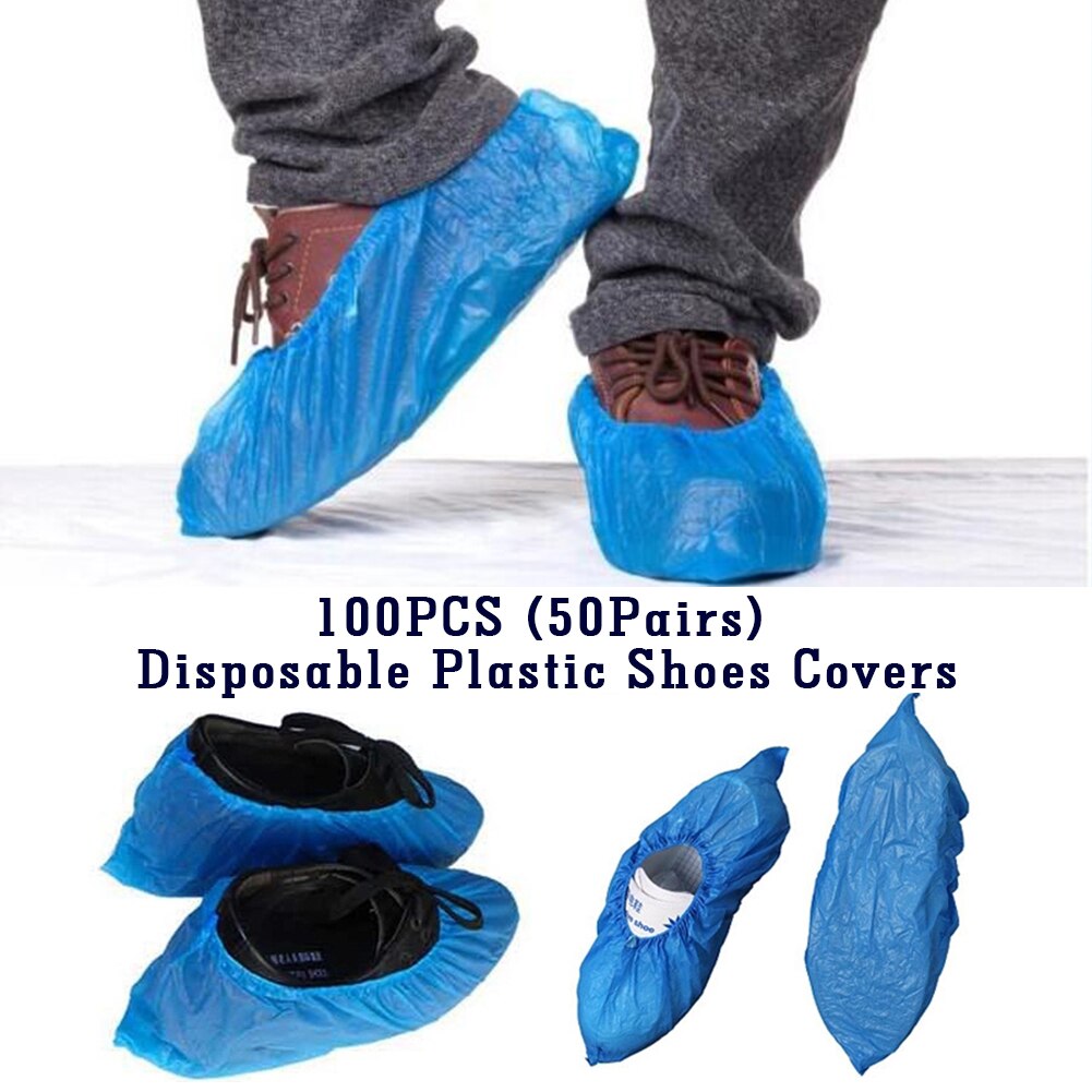 100PCS Waterproof Overshoes Disposable Plastic Sho... – Grandado