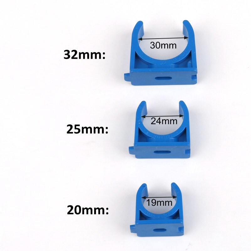 5pcs PVC20/25/32mm/40/50mm PVC Pipe Clamps Water P... – Grandado