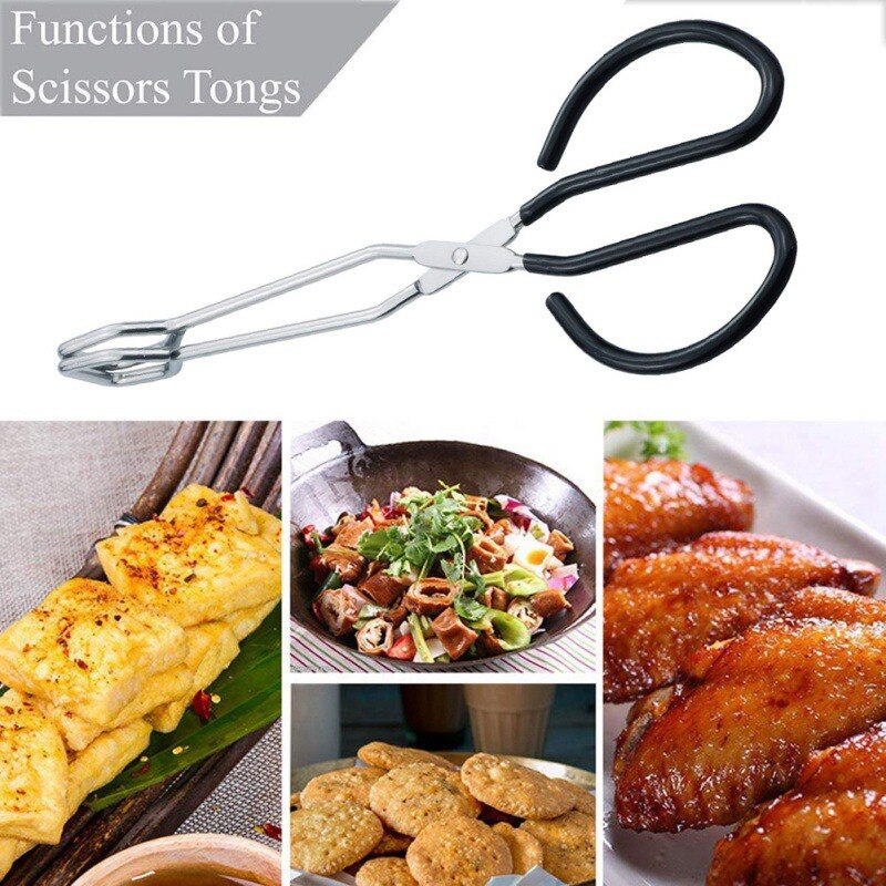Stainless Steel Barbecue Tongs For Charcoal Kitche... – Grandado