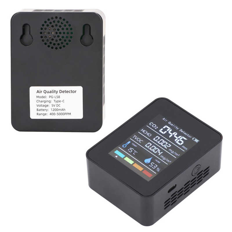 5 In 1 HCHO TVOC CO2 Temperature Humidity Air Moni... – Vicedeal