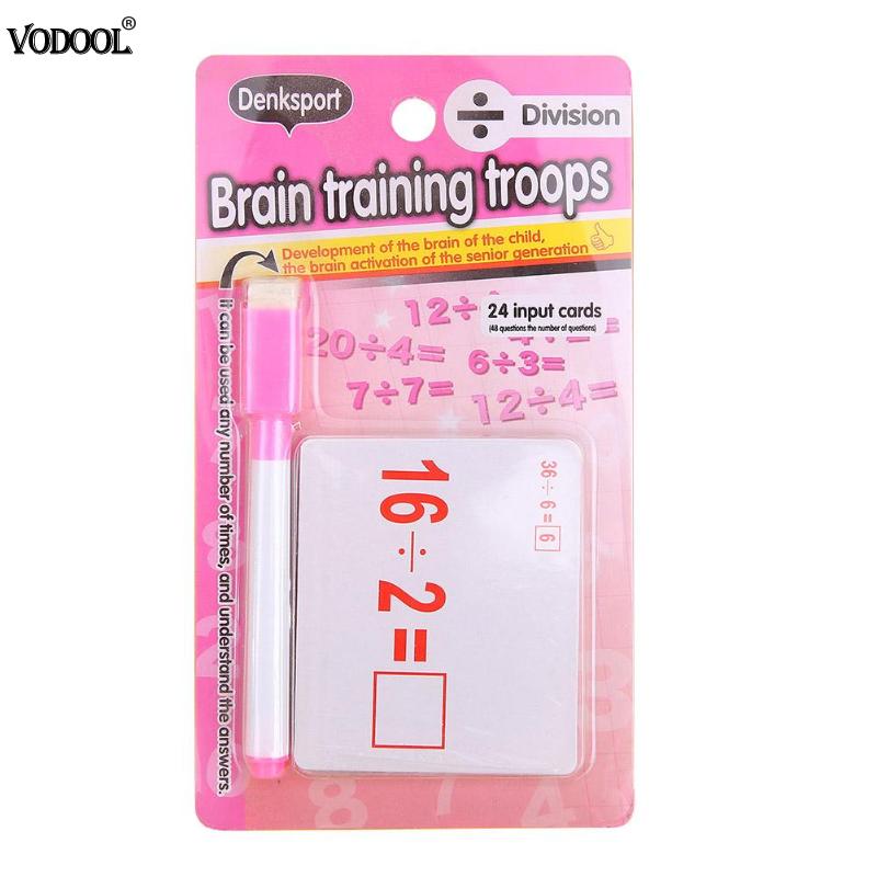 Mathematics Teach Card with Erasable Pen Math Educ... – Vicedeal