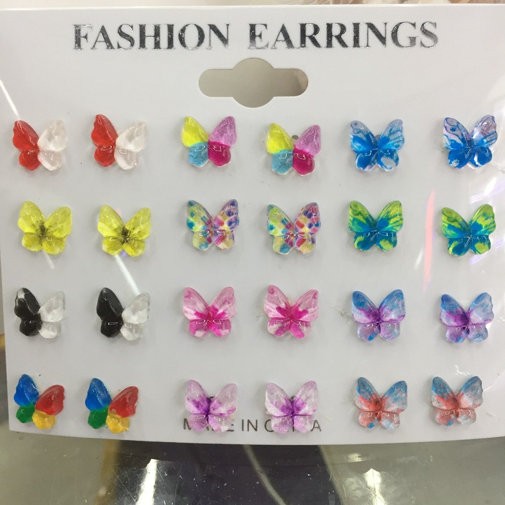 40pcs Resin Bling Resin 10mm Colorful Butterflies ... – Vicedeal
