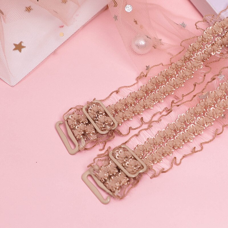 Women Elastic Bra Strap Bra Accessories Floral Lac... – Grandado
