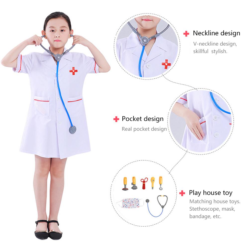 Doctor's Toys Doctor Play Set Coat Costume Acting ... – Grandado
