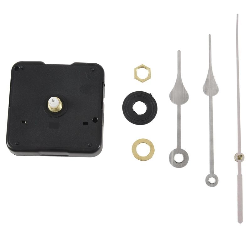 Clock Movement Mechanism Black Hour Minute Red Sec... – Grandado