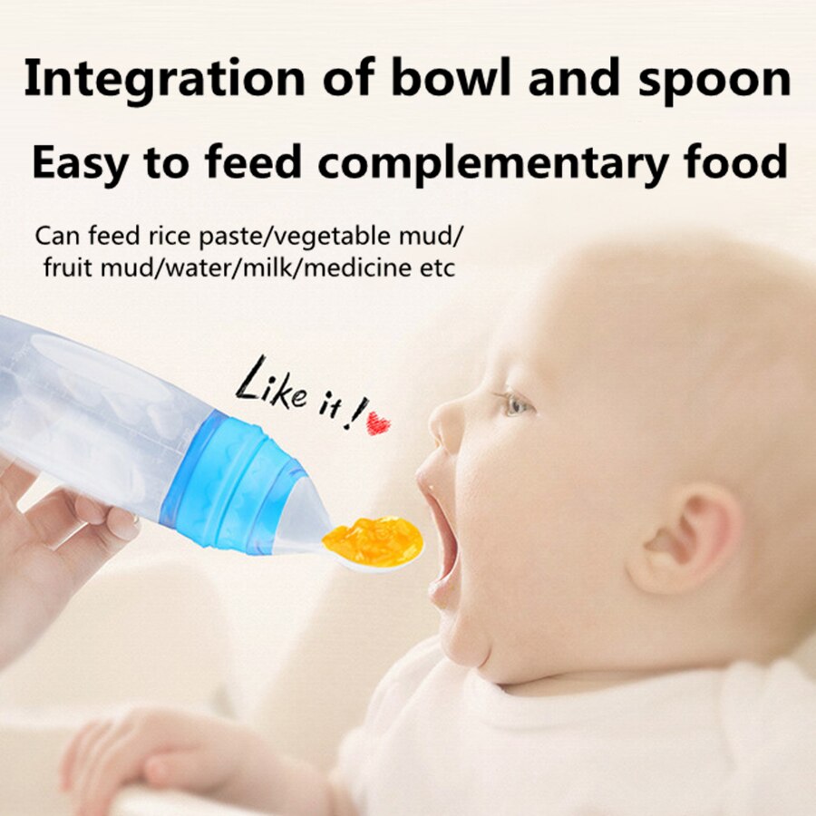 Baby rice cereal bottle baby training silicone mil... – Grandado