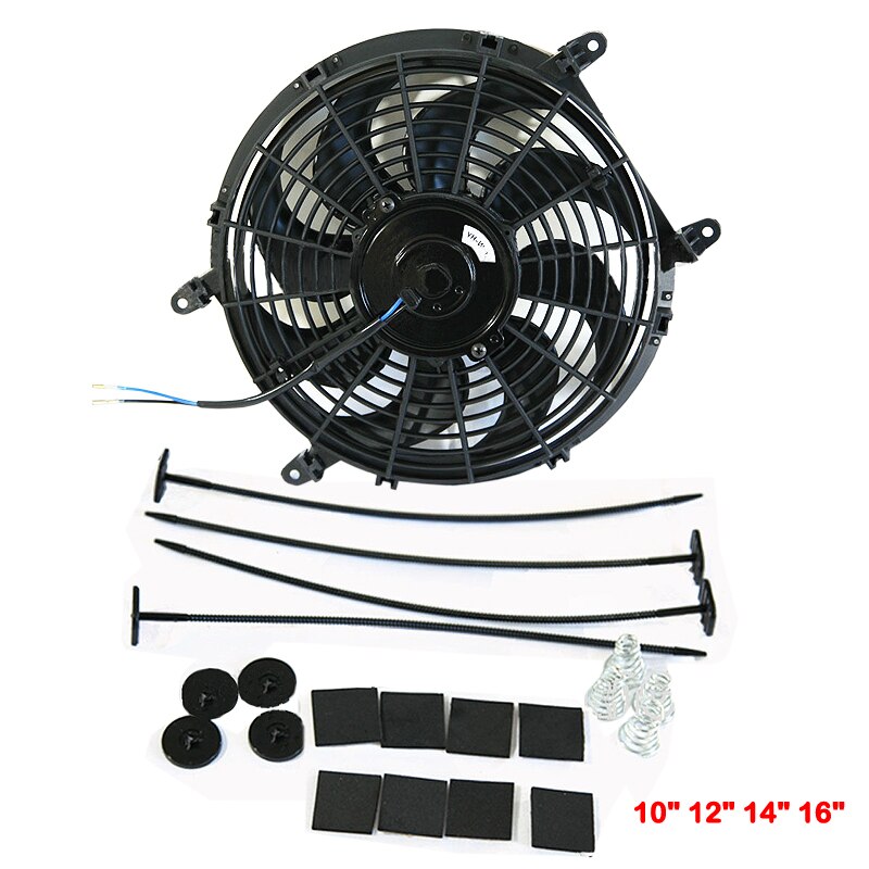 Universele Radiator Fan met Montage Kit 12V 80W 10... – Vicedeal
