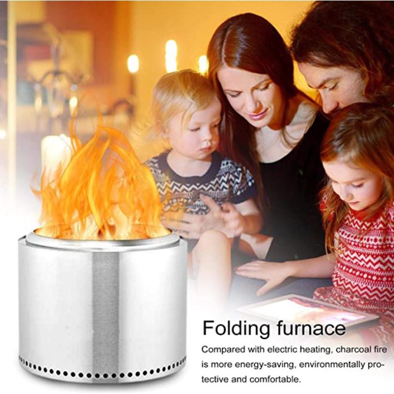 Indoor/Outdoor Stainless Steel Wood Stove Winter H... – Grandado